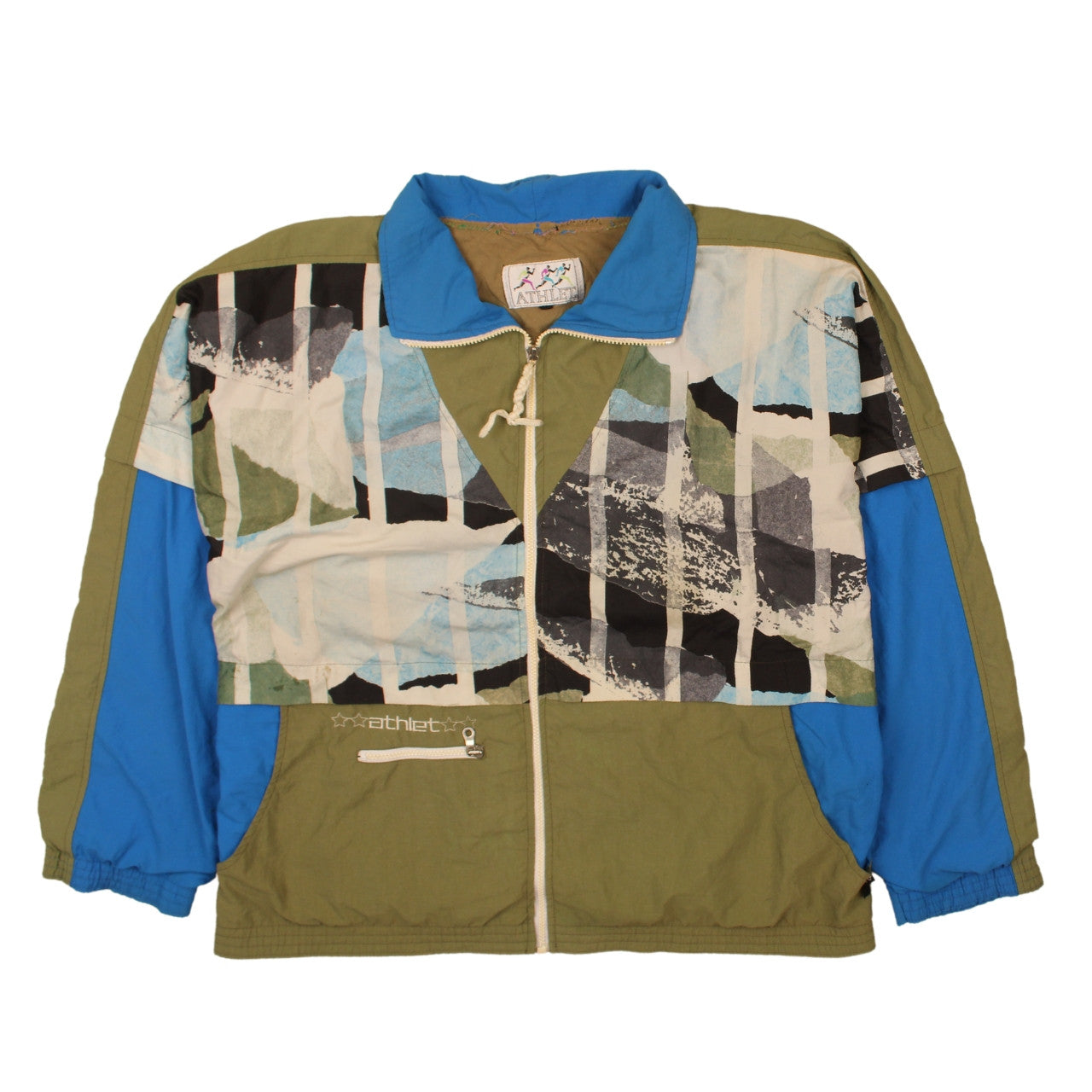 Athlet 90's Lightweight Full Zip Up Windbreaker XXXXXLarge (missing si – Vintage Club UK