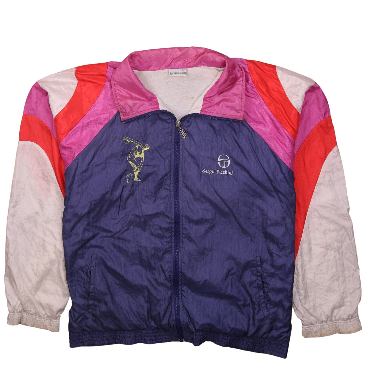 Sergio Tacchini 90's Lightweight Full Zip Up Windbreaker XLarge (missi – Vintage Club UK