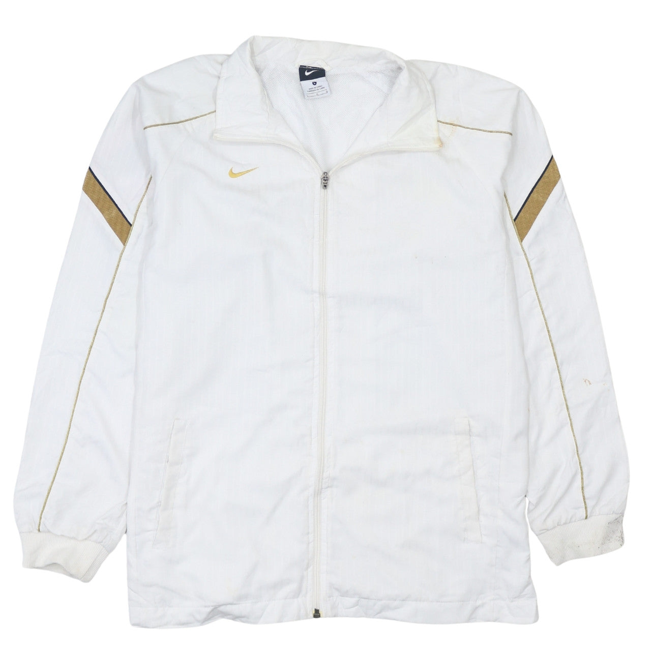 Nike 90's Swoosh Full Zip Up Windbreaker Large White – Vintage Club UK