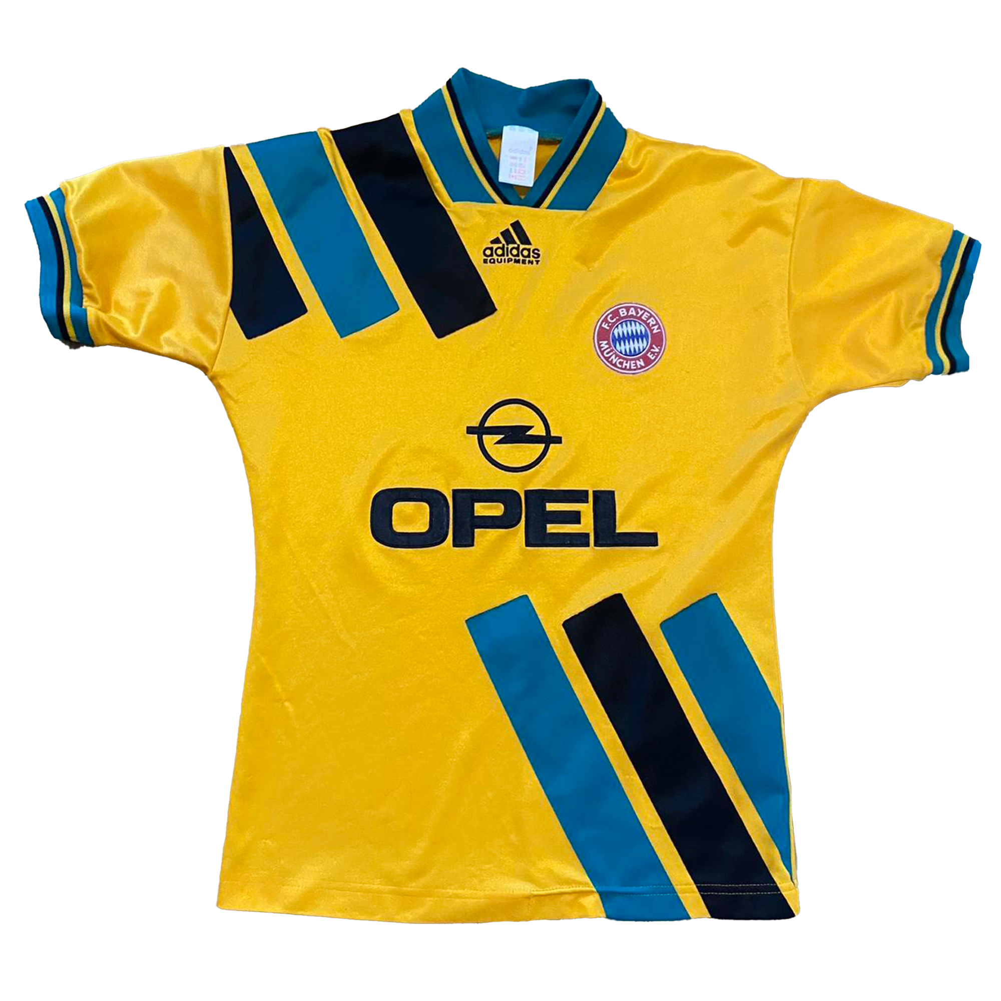 Retro Bayern Munich 1993 Adidas Away Gold Jersey Football Shirt ...