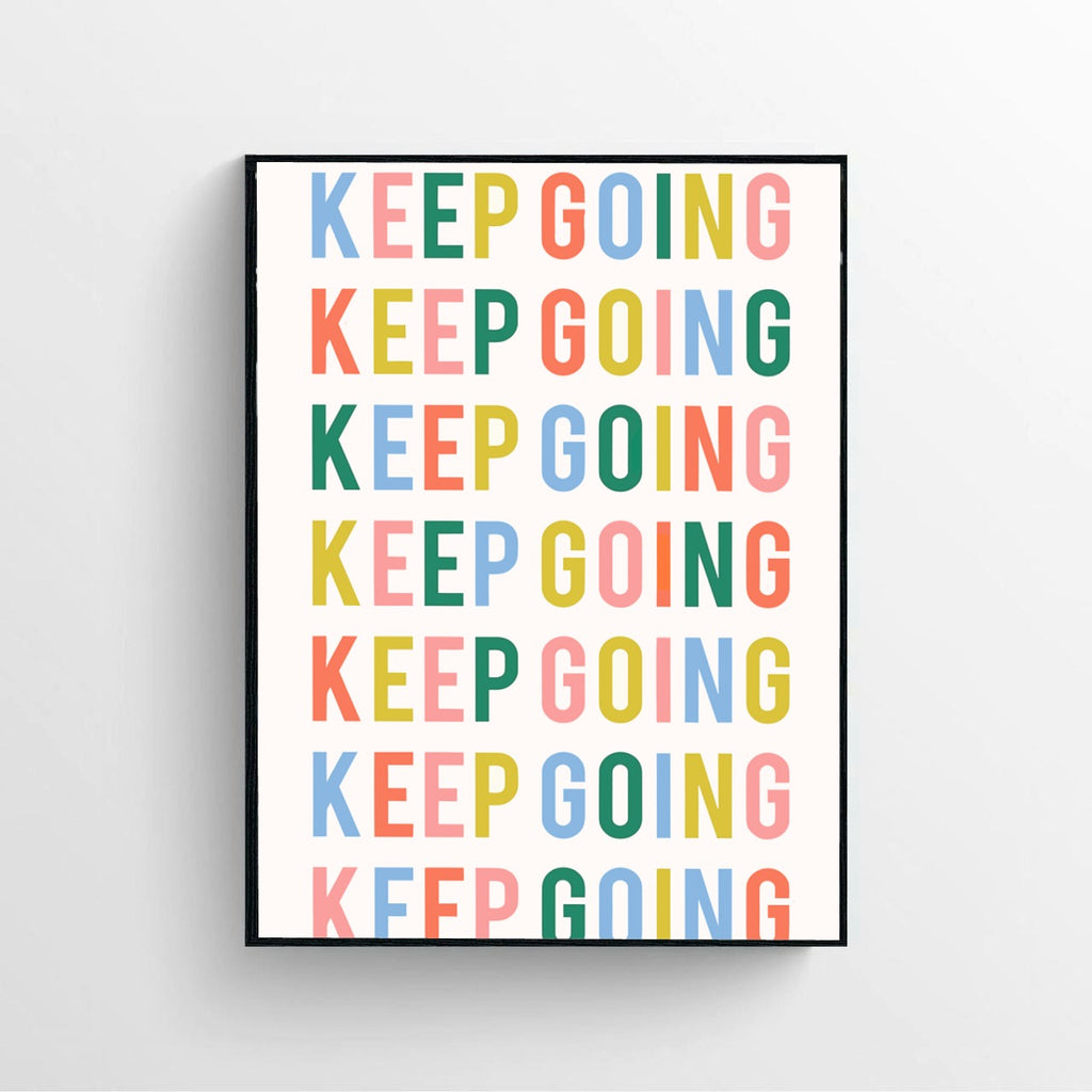Keep Going Print Poster – Vintage Club UK