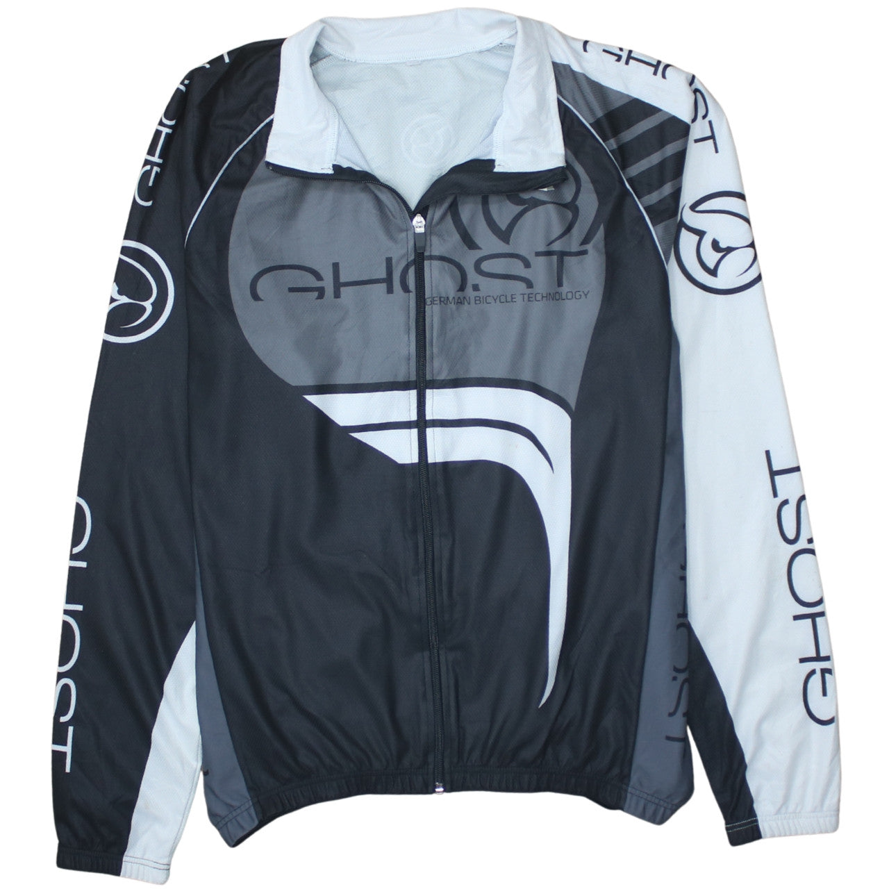 Retro 90's Lightweight Full Zip Up Windbreaker Large Black – Vintage ...