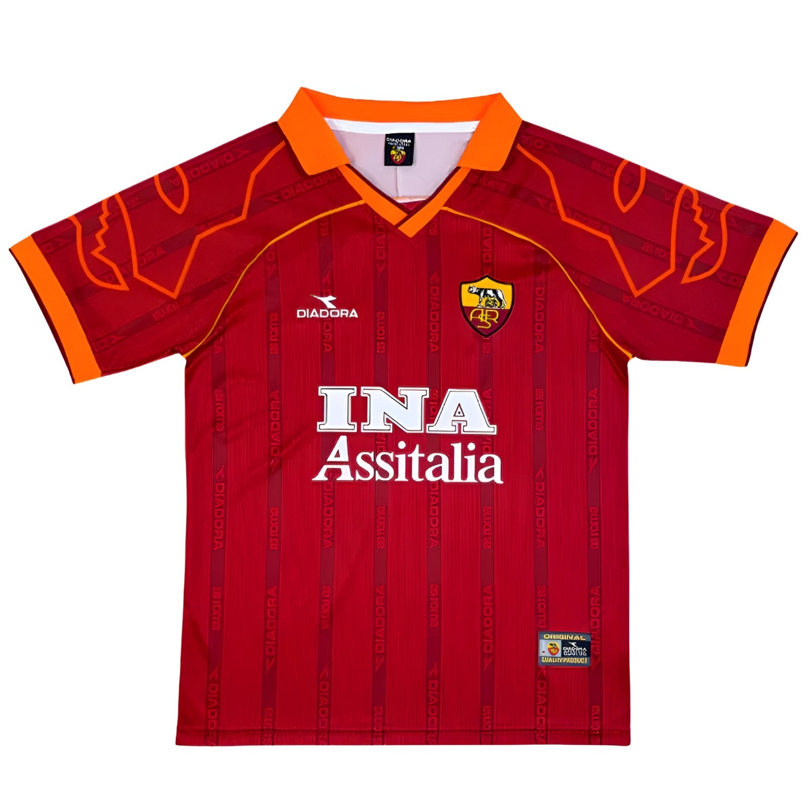Retro AS Roma Home Shirt 1999/00 Football Shirt – Vintage Club UK