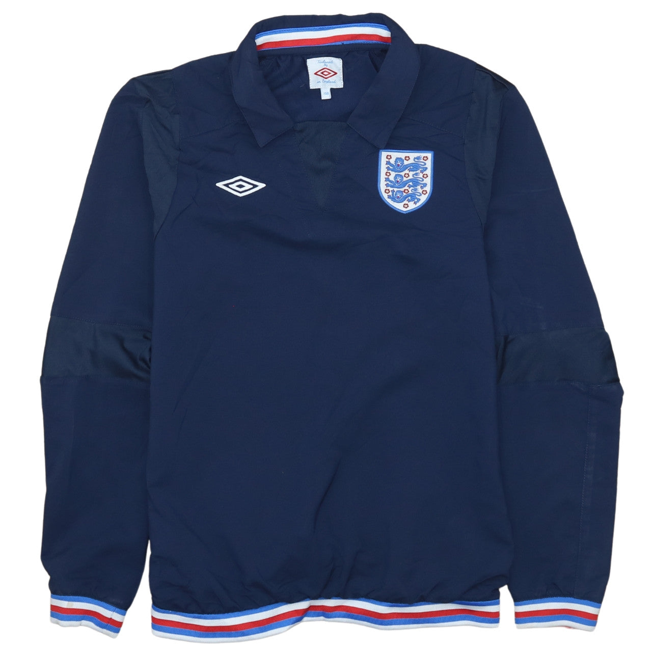 Vintage Umbro 90's England Crew Neck Windbreaker Men's XSmall Navy Blu ...