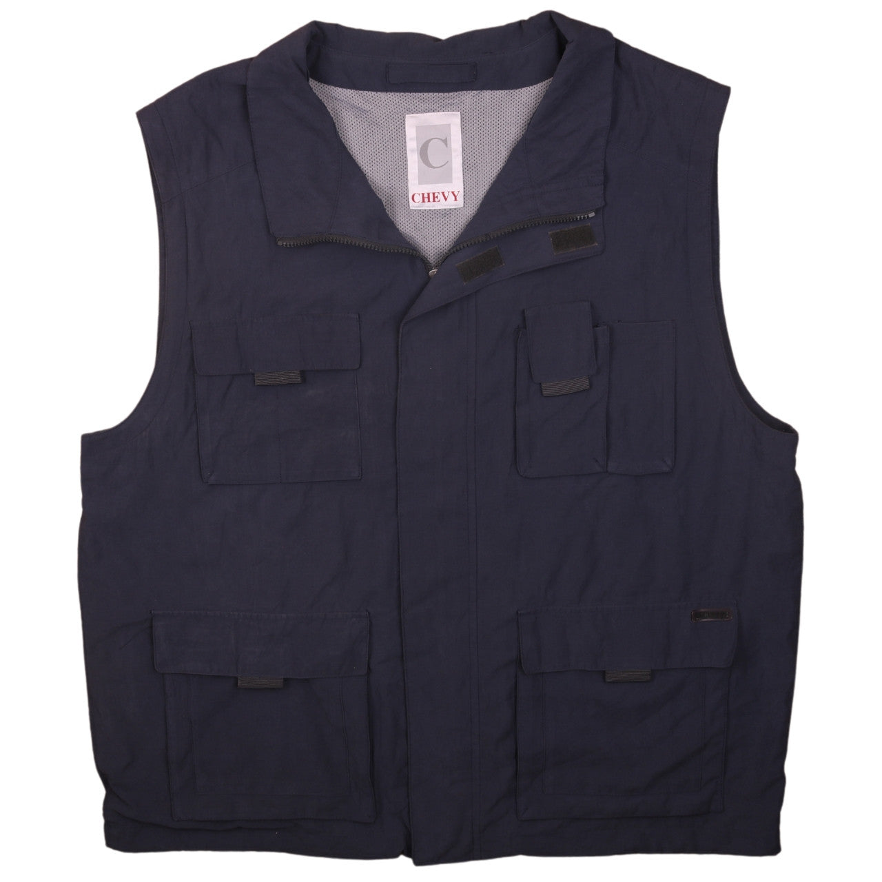 Chevy 90's Vest Sleeveless Full Zip Up Gilet XXLarge (missing sizing l ...